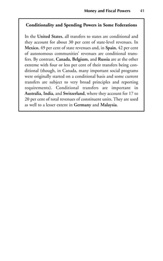 Federations & Local Government - Money and Fiscal Powers | PDF