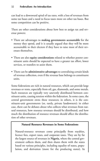 Federations & Local Government - Money and Fiscal Powers | PDF