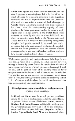 Federations & Local Government - Money and Fiscal Powers | PDF