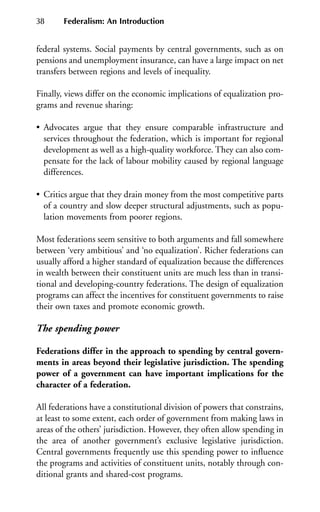 Federations & Local Government - Money and Fiscal Powers | PDF