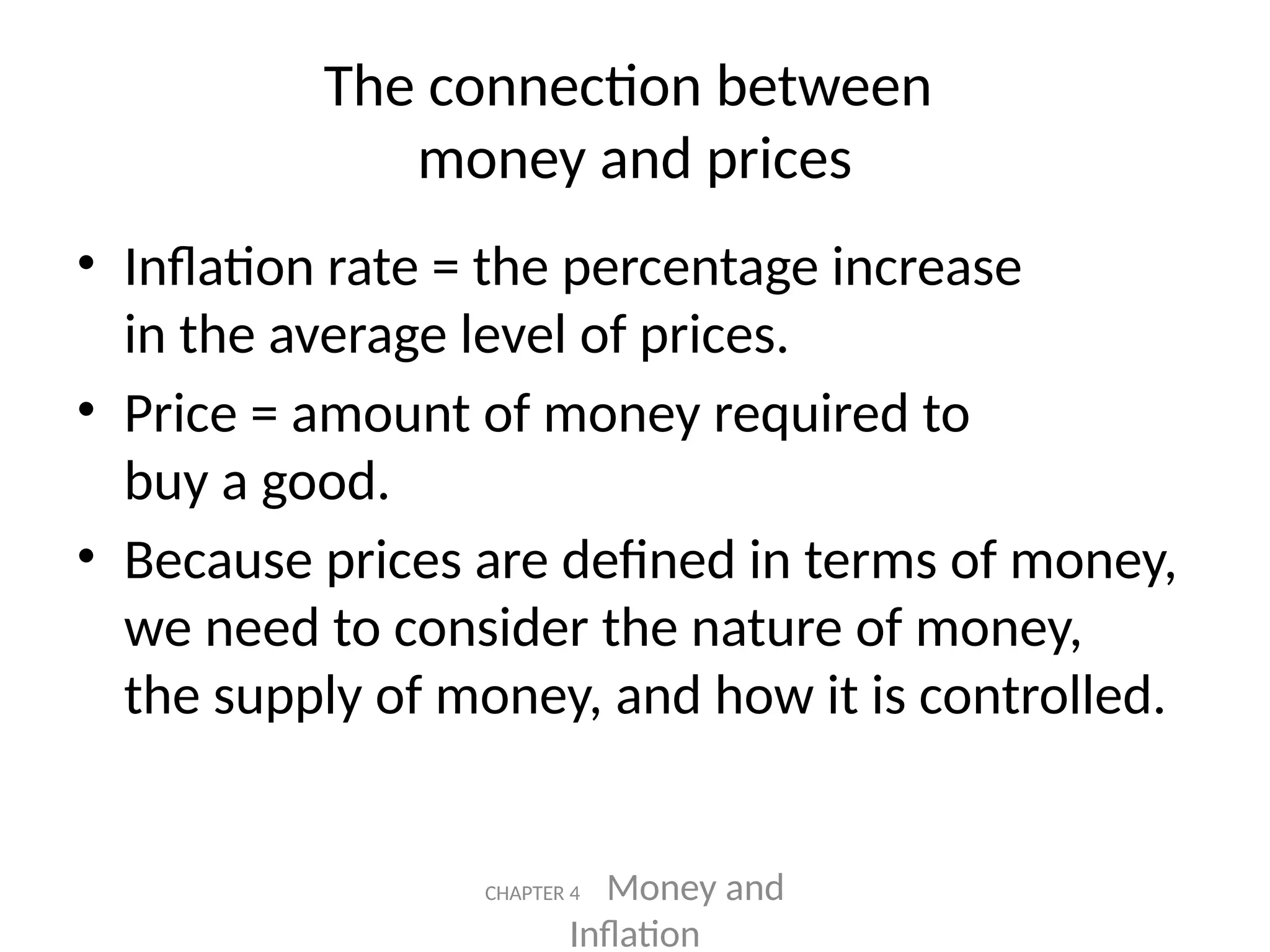 Money and Inflation by N. Gregory mankiw | PPTX