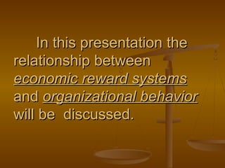 Money as a reward | PPT