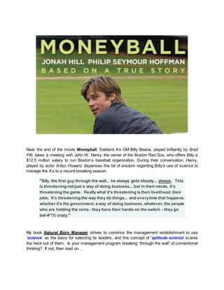 Moneyball Movie Poster