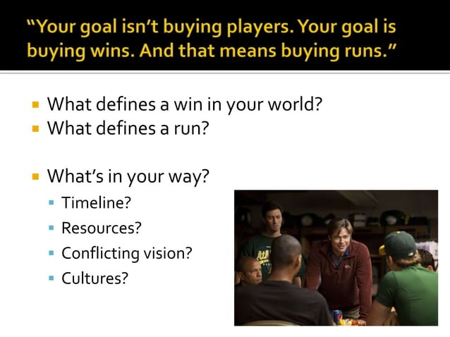 Moneyball and Rational Communications | PPT