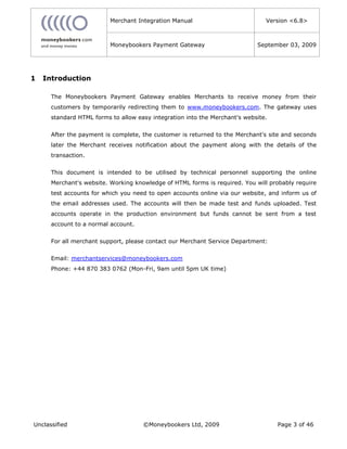 Moneybookers Gateway Manual | PDF | Web Design and HTML | Internet