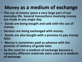 money and credit class 10 | PPTX