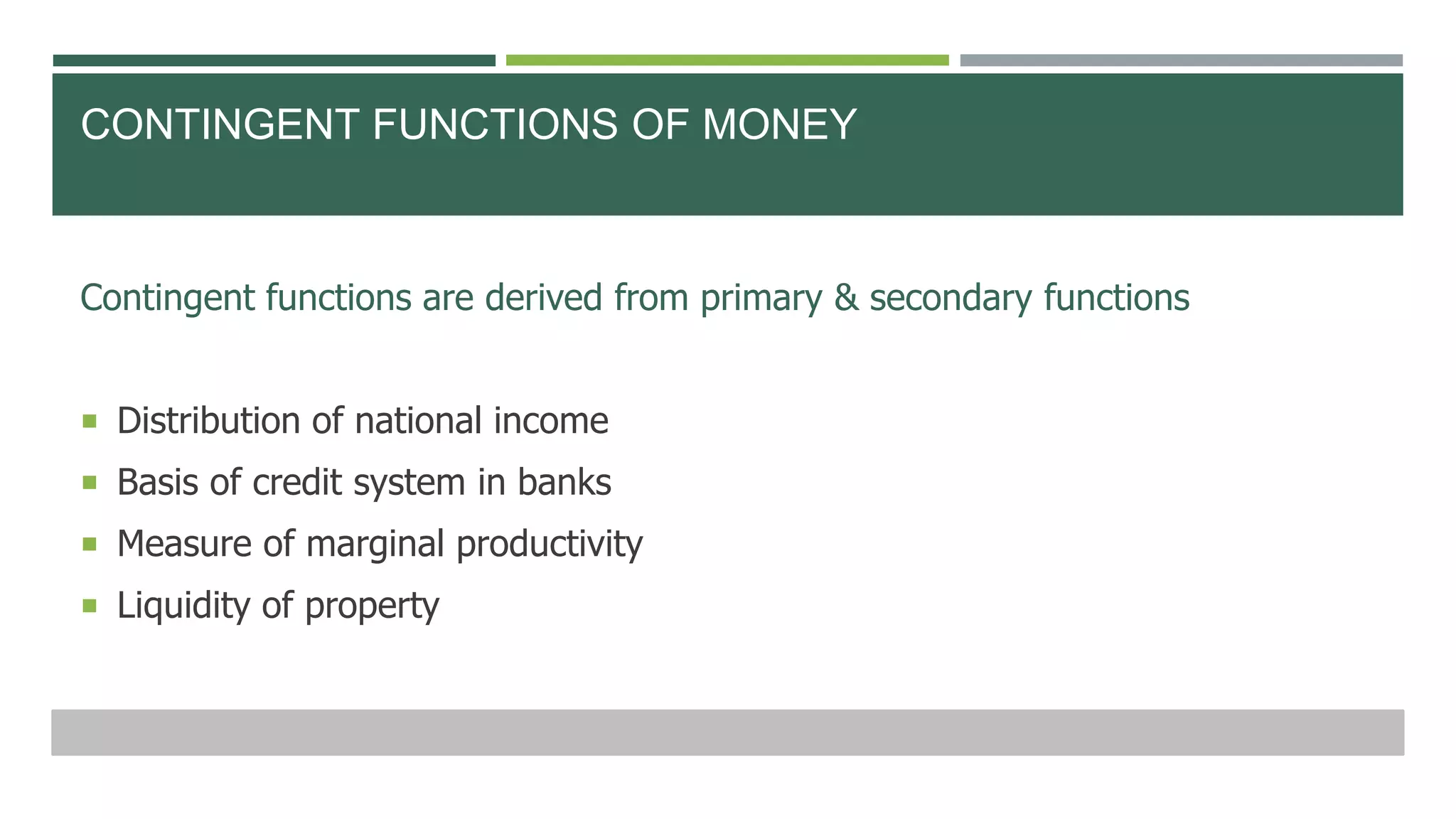 Money concept and its functions | PPSX