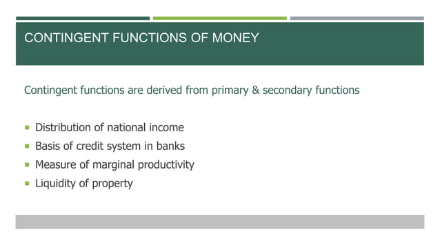 Money concept and its functions | PPSX
