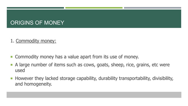 Money concept and its functions | PPSX