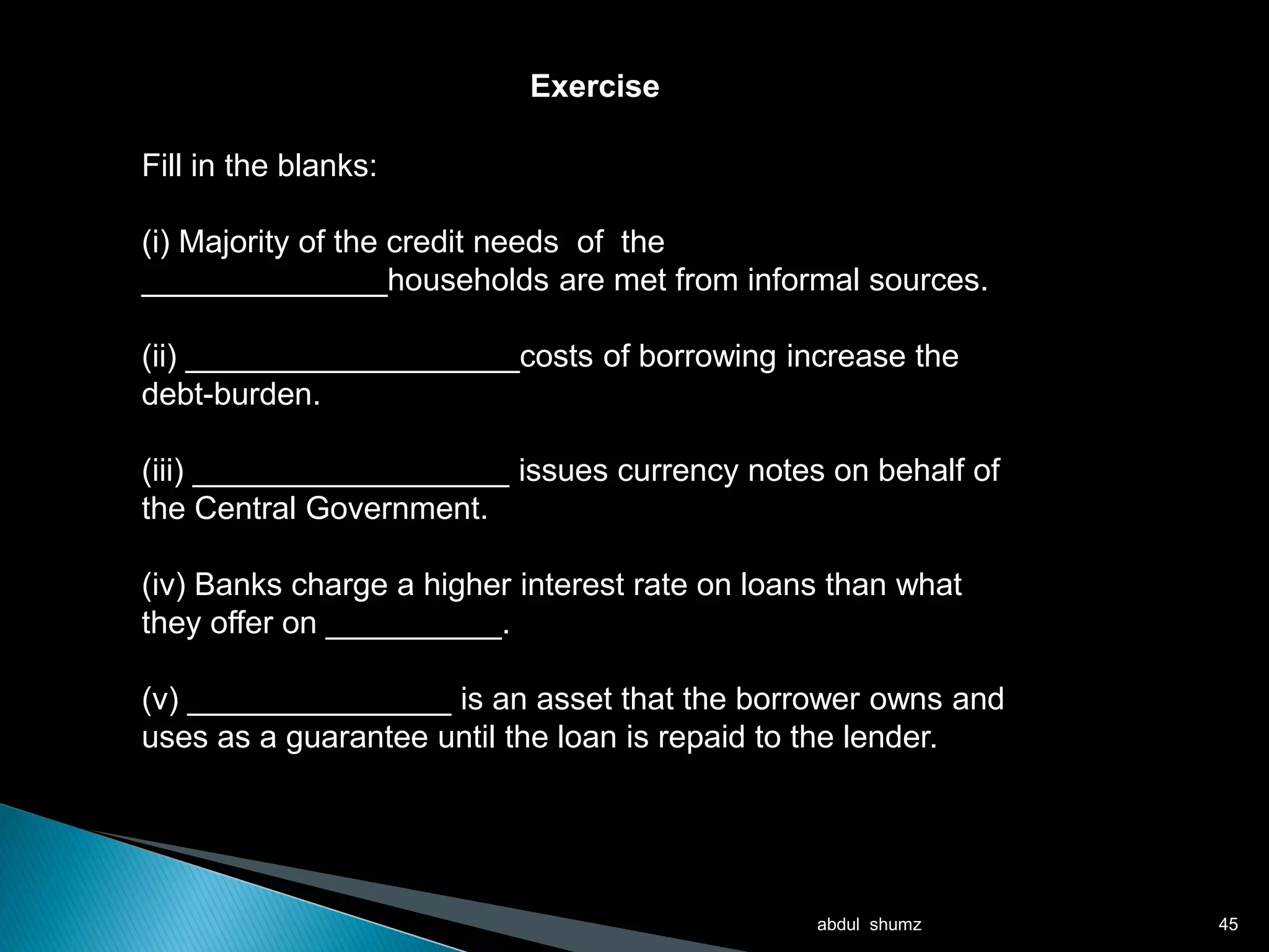 Money and Credit, Economics class 10, cbse | PDF