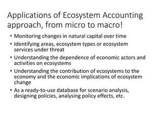Money for Nature: Earth Observation for Natural Capital Accounting | PPTX