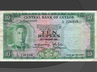 Money From Ceylon By Yapa Wijeratne | PPTX