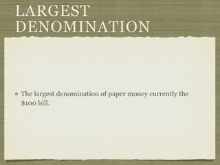 Money fun facts | KEY