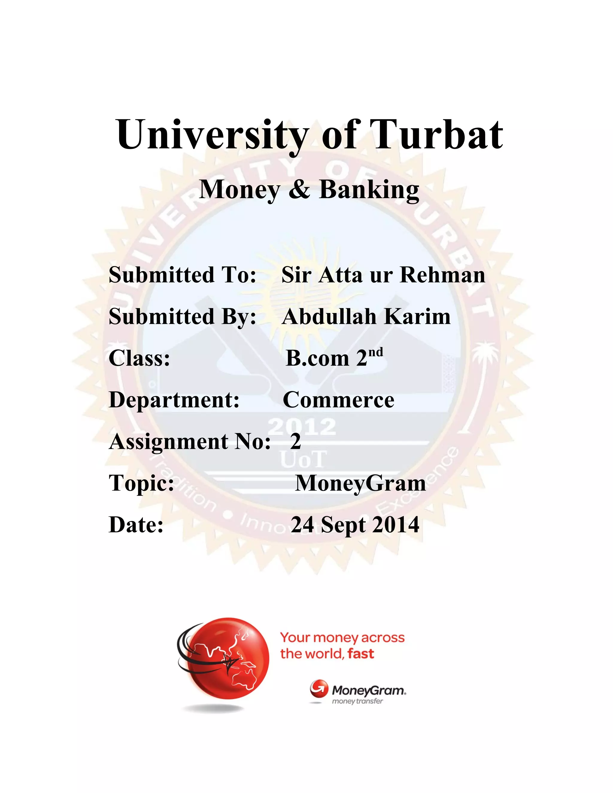 Money Gram International Inc | DOC