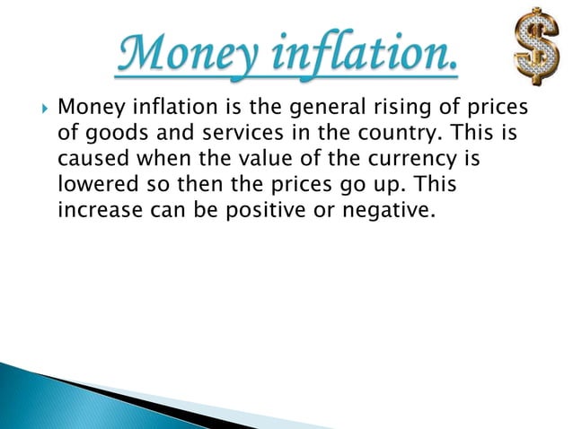 Money inflation | PPT