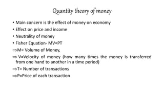 Money inflation and interest rate | PPTX