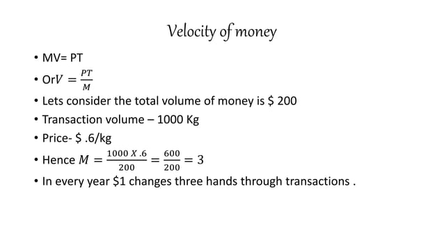 Money inflation and interest rate | PPT
