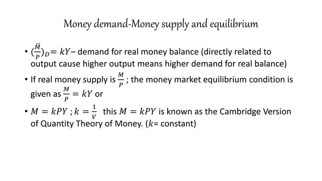 Money inflation and interest rate | PPT
