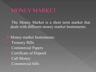 Money market instrument | PPTX