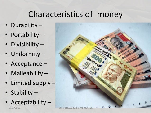 Functions And Characteristics Of Money The Seven Characteristics Of Functions And Characteristics Of Money The Seven Characteristics Of