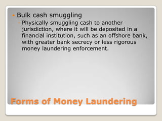 Money laundering | PPTX
