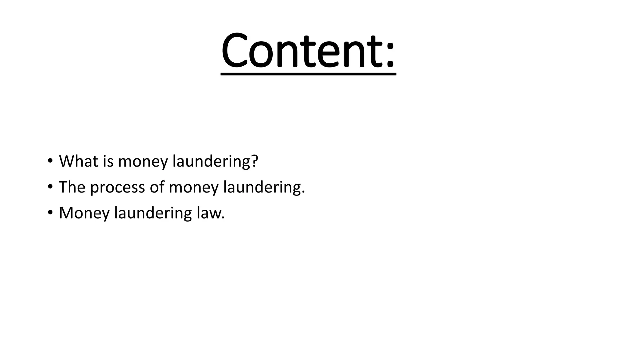 Money laundering | PPTX