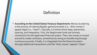 Money laundering | PPTX
