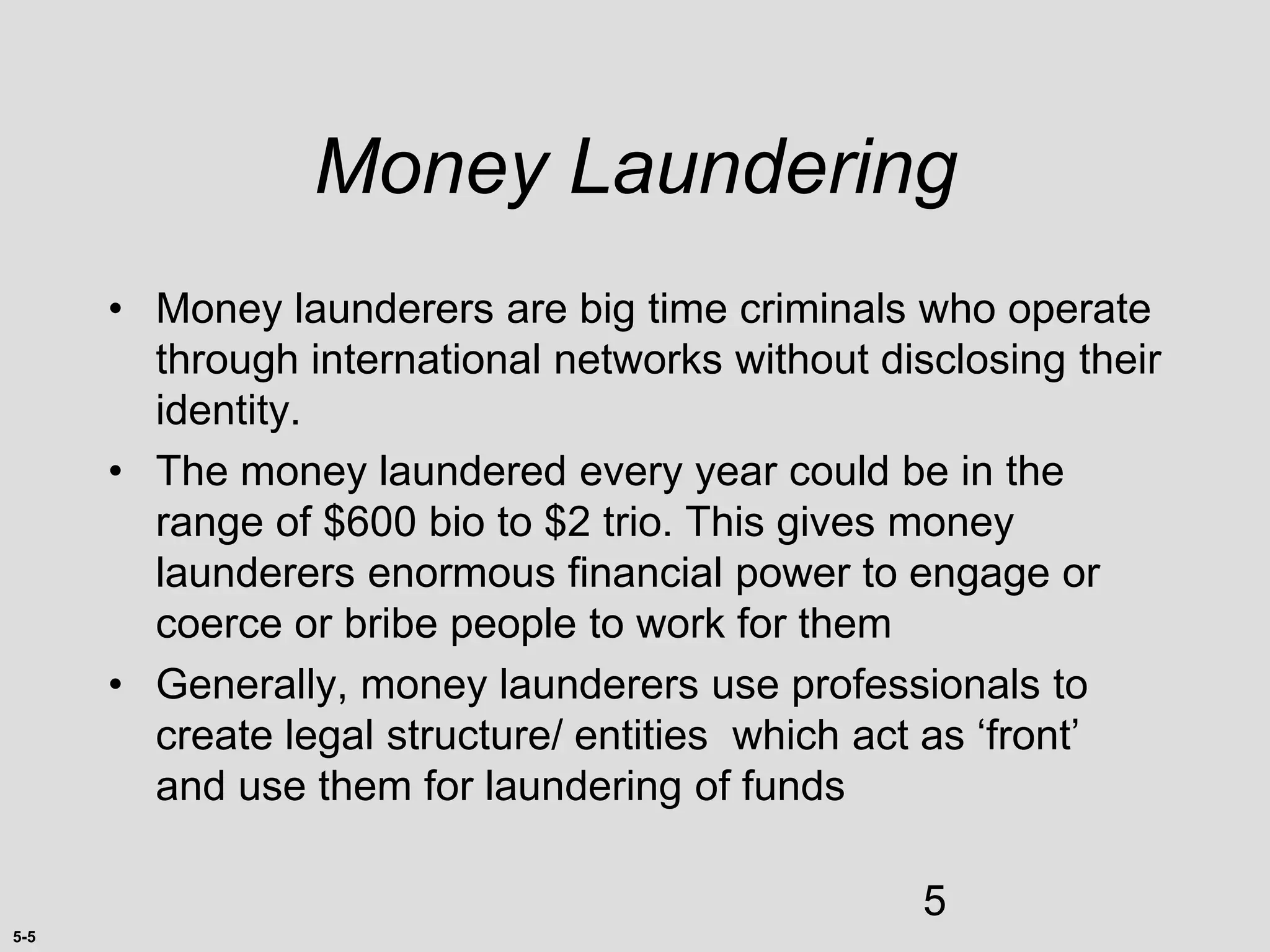 Money Laundering and Corruption | PPT