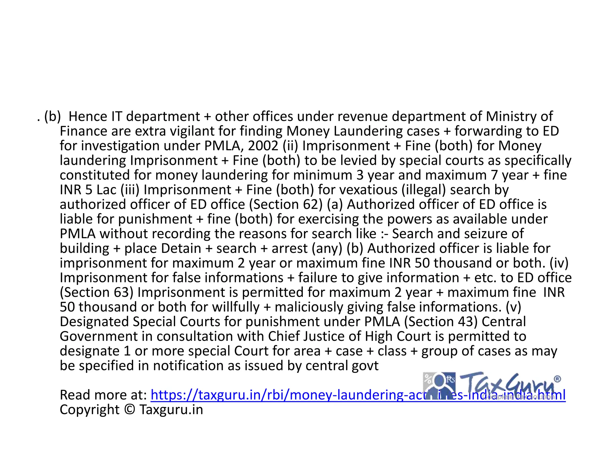 Money Laundering Activities in India and outside India.pptx | Crime & Harmful Acts to ...