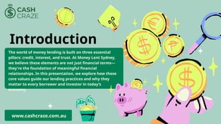 Money Lent Sydney-Pawn stores -Cash Craze | PPTX