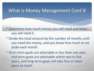 How to Best Manage your Money | ODP