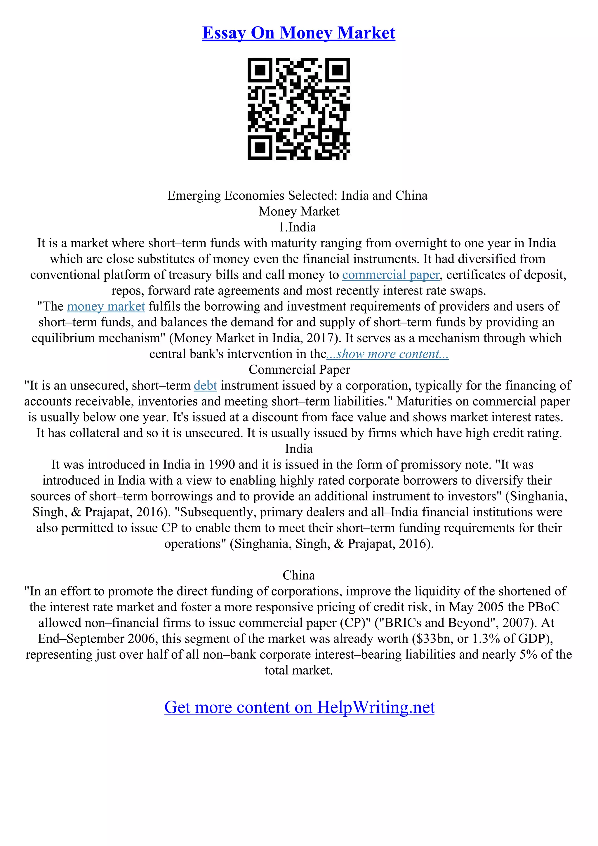 Money Management Essay | PDF