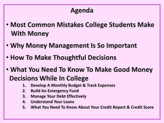 Money Management In College