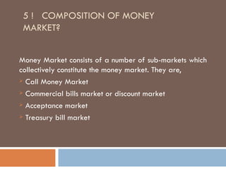 Money Market | PPT
