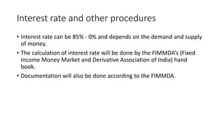 Money market,Money Market Instruments,Call money,Treasury bill | PPT
