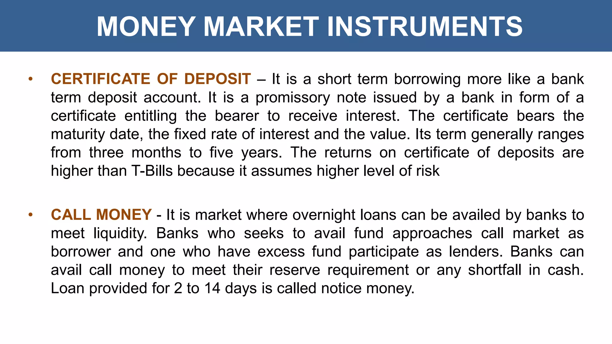 Money Market | PPTX