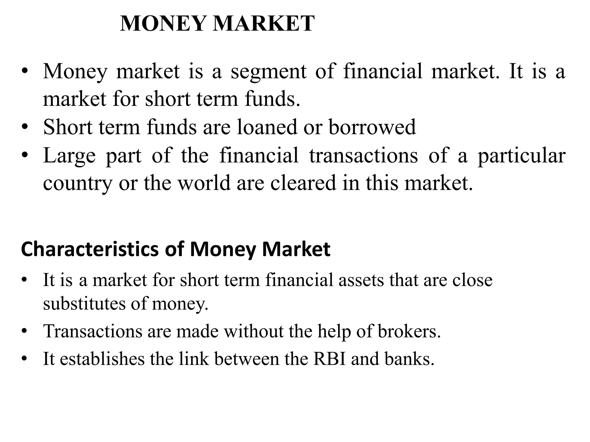 Money market.pptx sales and distribution | PPTX
