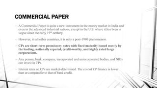 instruments of Money market and capital market | PPTX