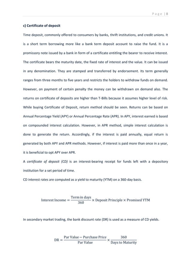 Money market instrument in bangladesh | PDF