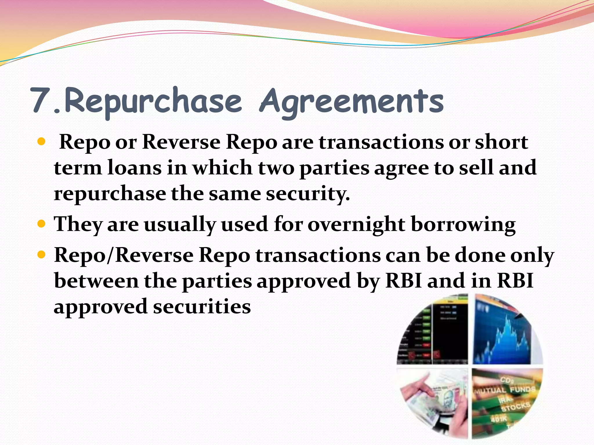 Money market instruments | PPTX