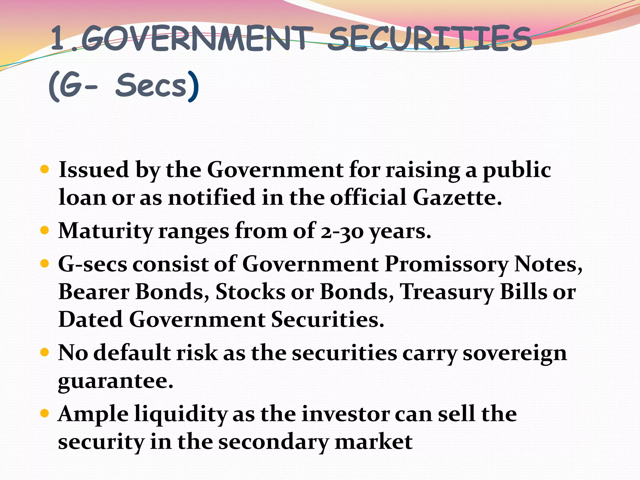 Money market instruments | PPTX