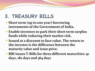Money market instruments | PPTX