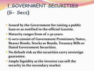 Money market instruments | PPTX