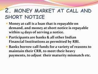 Money market instruments | PPTX
