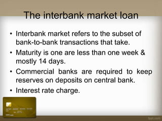 Money market instruments | PPTX