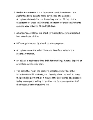 Money market instruments | PDF