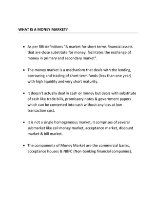 Money market instruments | PDF