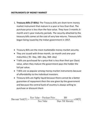 Money market instruments | PDF