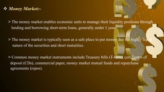 Money market instruments | PPTX