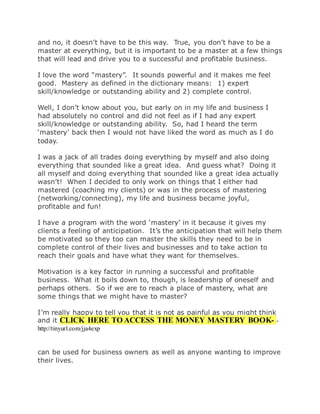 Money mastery book earning 6 figures passive income | DOCX | Business ...